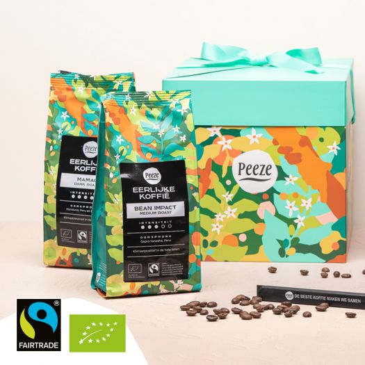 Proefpakket koffiebonen Bio en Fairtrade - Peeze